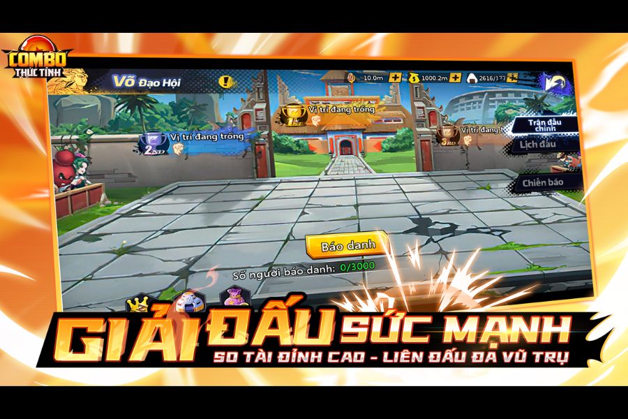 Tải Hack Combo Thức Tỉnh Huyền Thoại (Vô Hạn Tiền, Full Tướng) v1.0.0